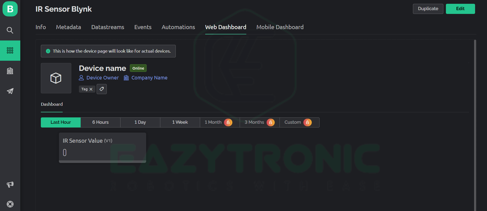 IR sensor with Blynk App | NodeMCU Automation